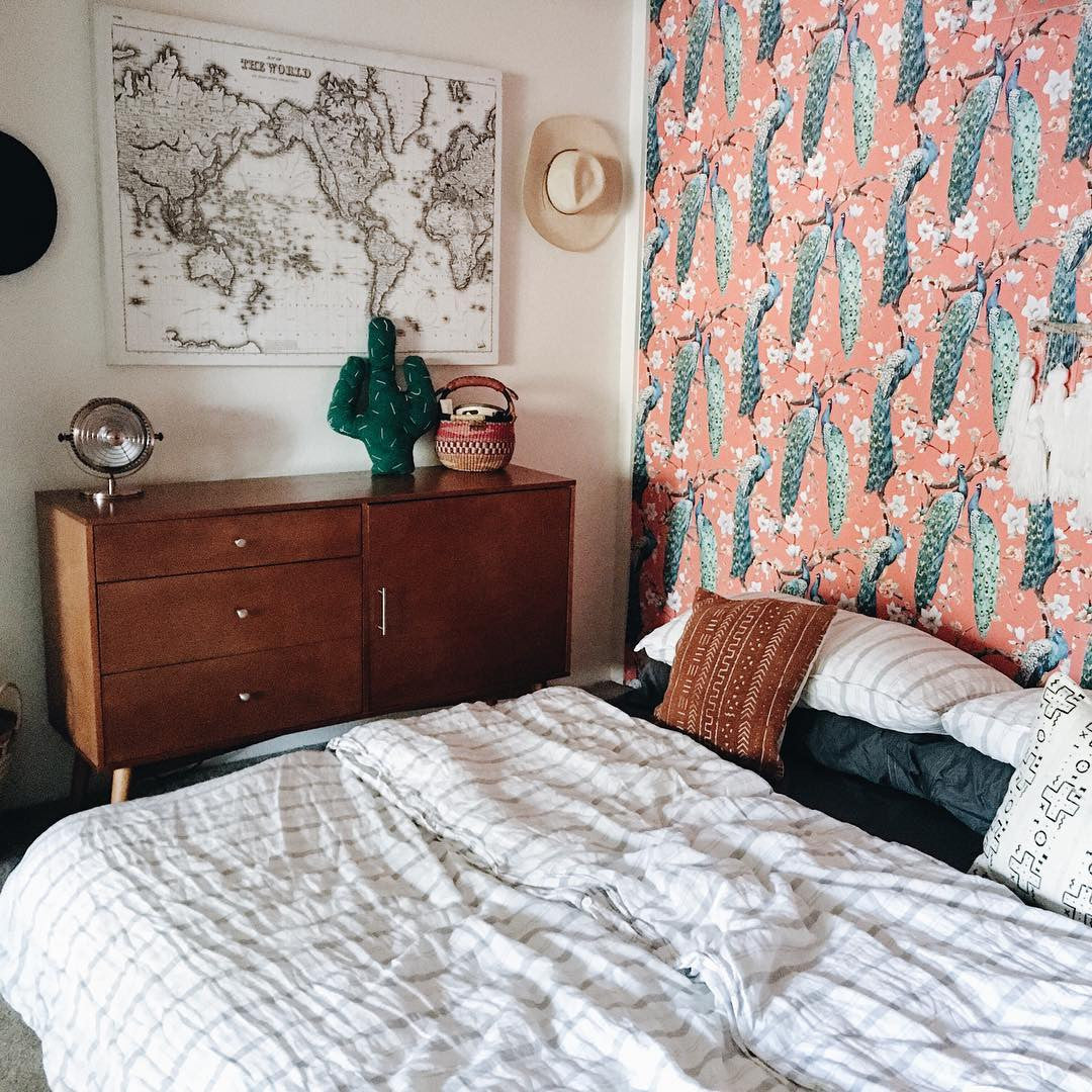 Go Bold in Small Spaces with Removable Wallpaper