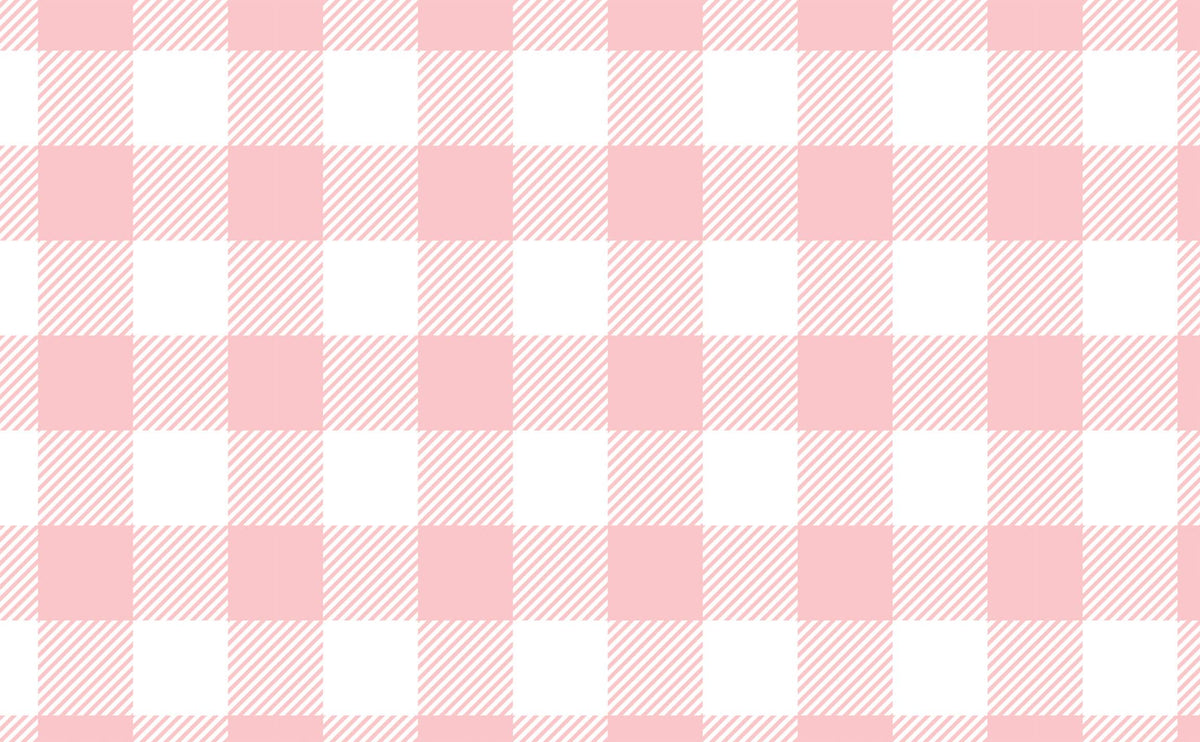 Soft pink gingham Pattern Wallpaper | A Gingham Girlie