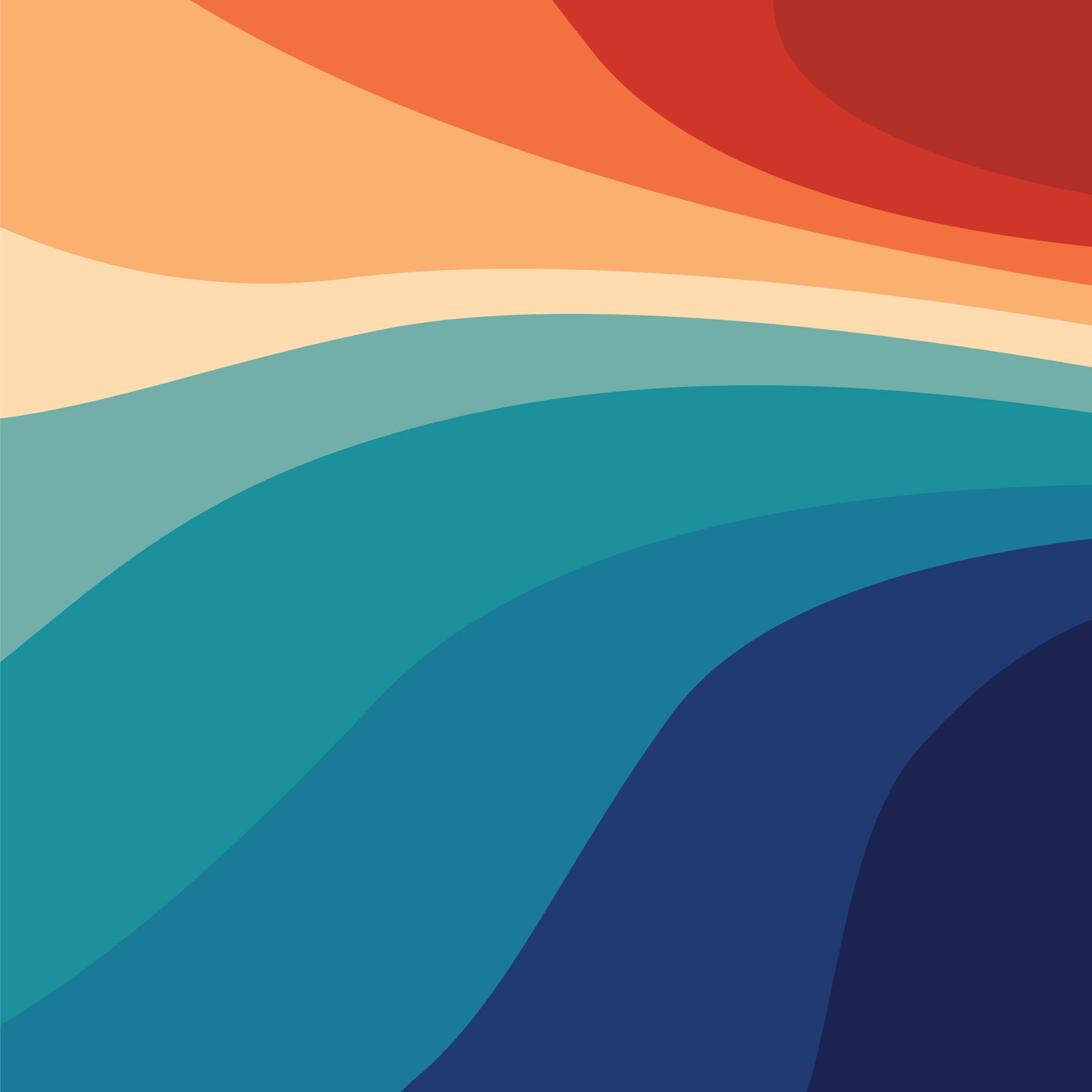 This abstract rainbow mural is perfect blend of nostalgia and modern ...