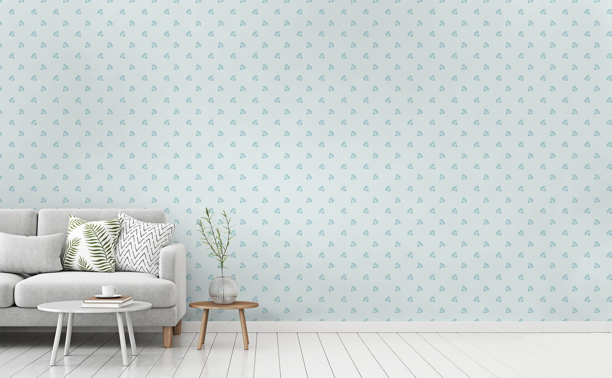 Simple and elegant Ice Blue Diamond Pattern Wallpaper for Walls | Shine ...