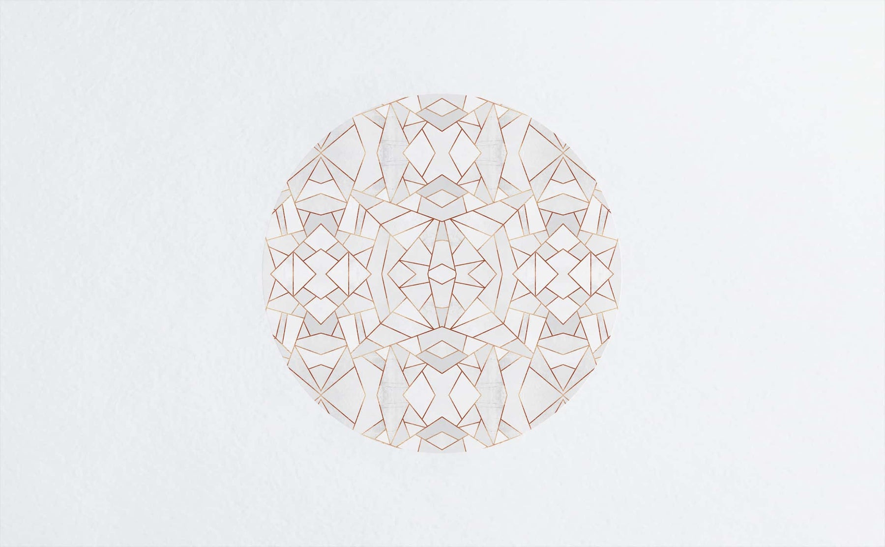 White Stone | Circle Wall Decal | WallsNeedLove