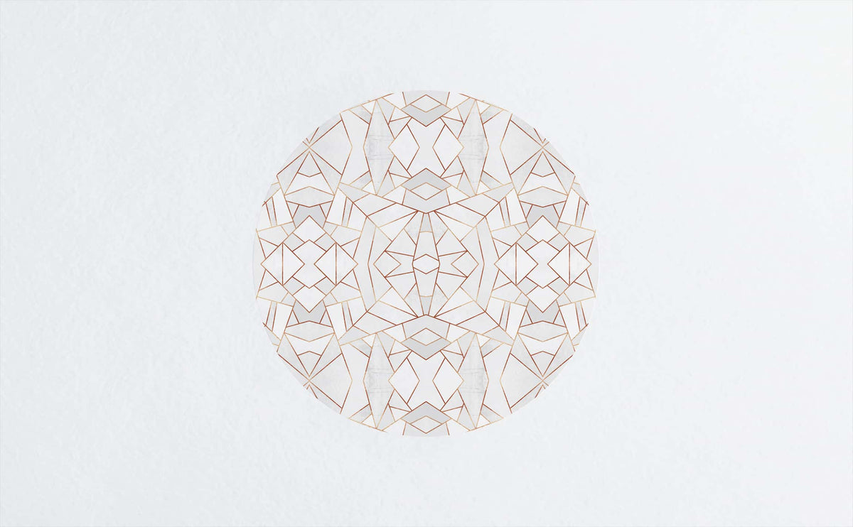 White Stone | Circle Wall Decal | WallsNeedLove