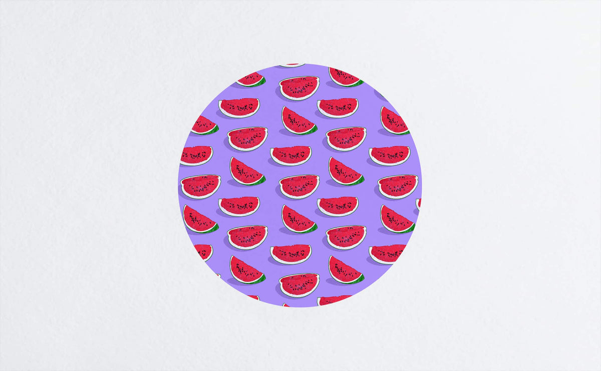 Watermelon | Circle Wall Decal | WallsNeedLove