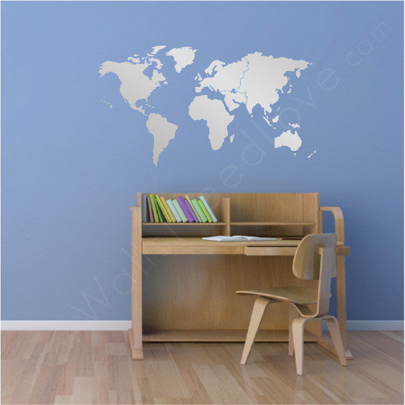 World Map Vinyl wall decal