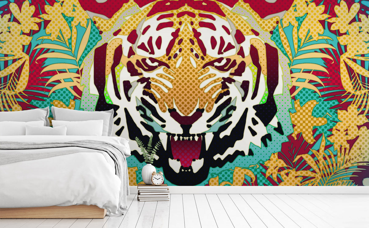 Hypnotic Tiger Wall Mural