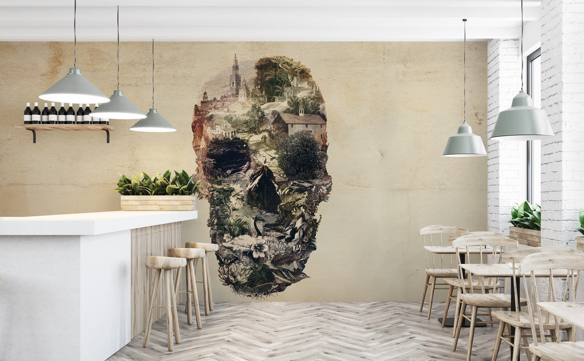 Skull Town Wall Mural