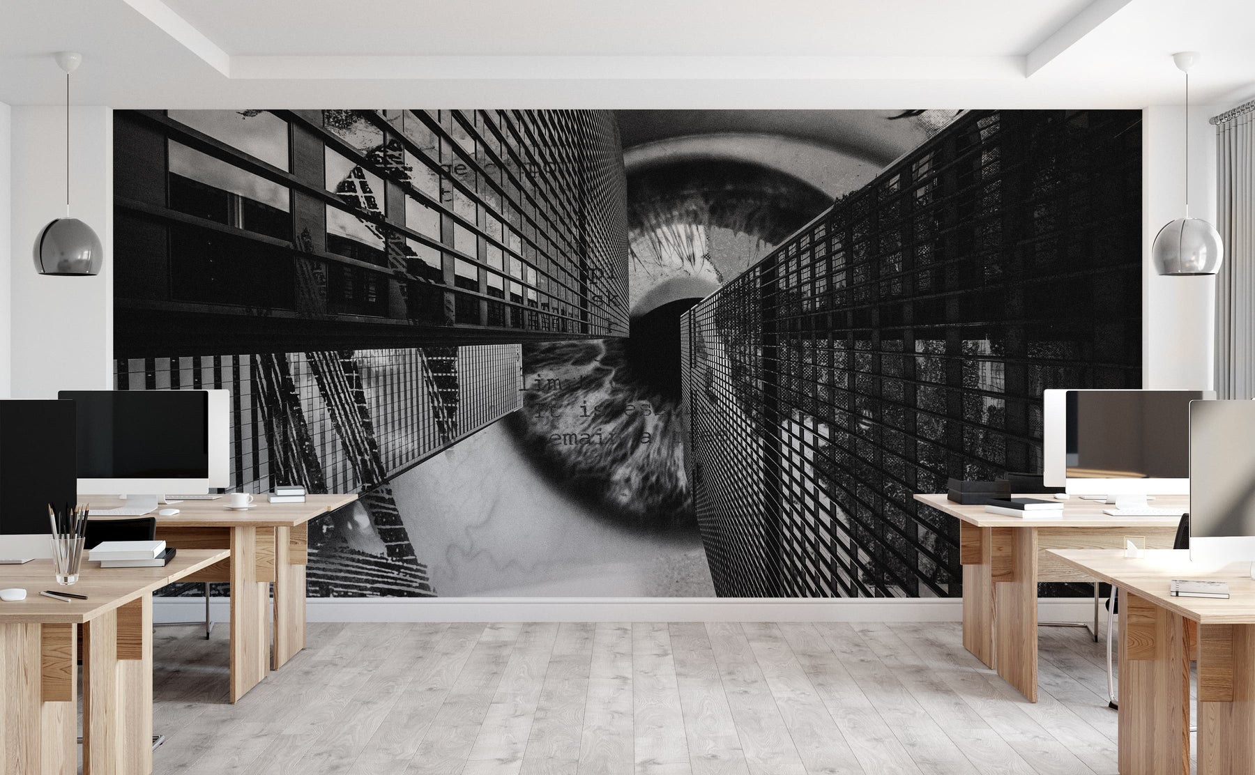 Abstract Perspective Effect Wall Mural | Peek – WallsNeedLove