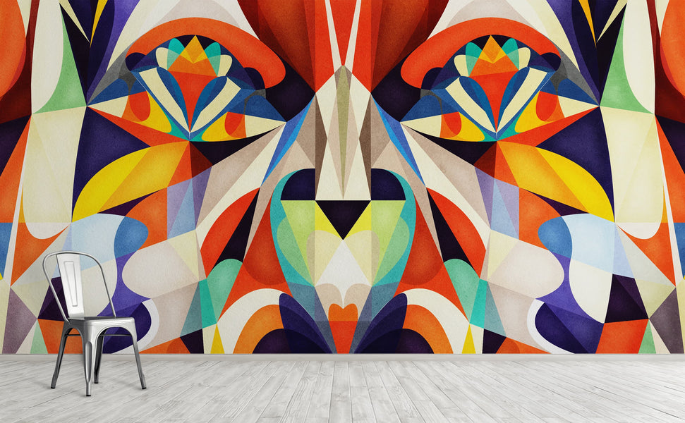 Abstract Picassoesque Wall Mural | Something to Look At