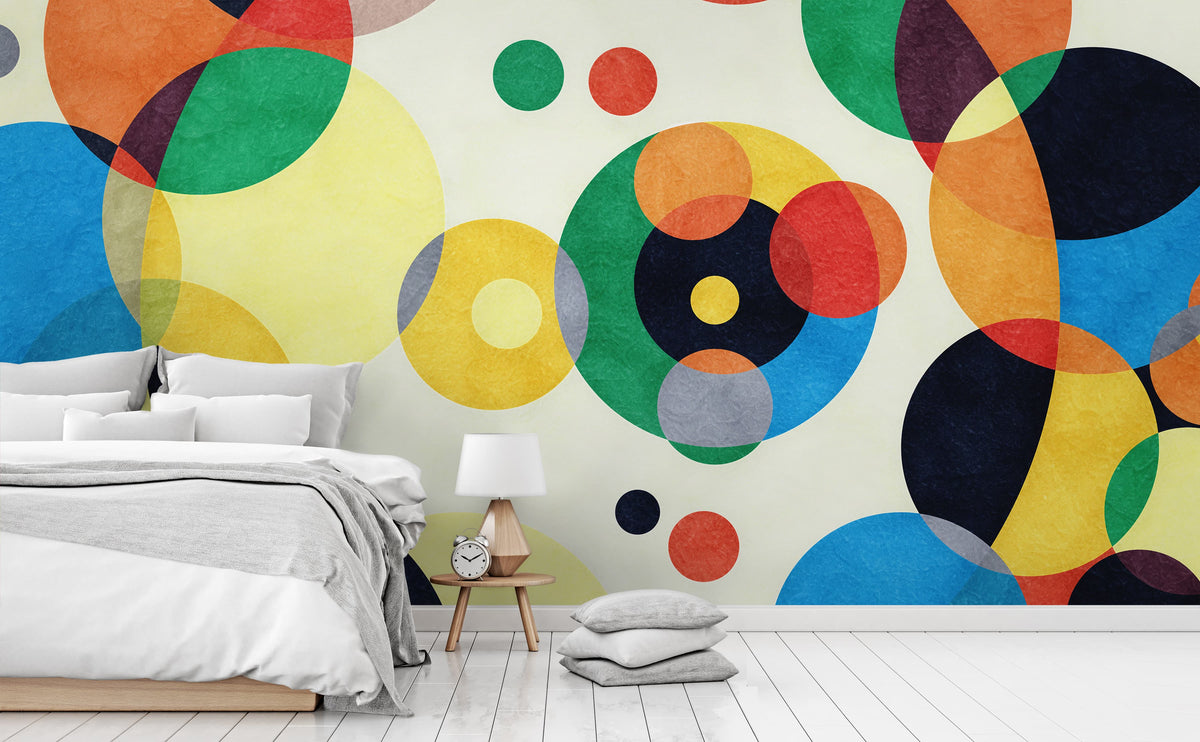 Interlocking Circles Wall Mural | Well Hidden