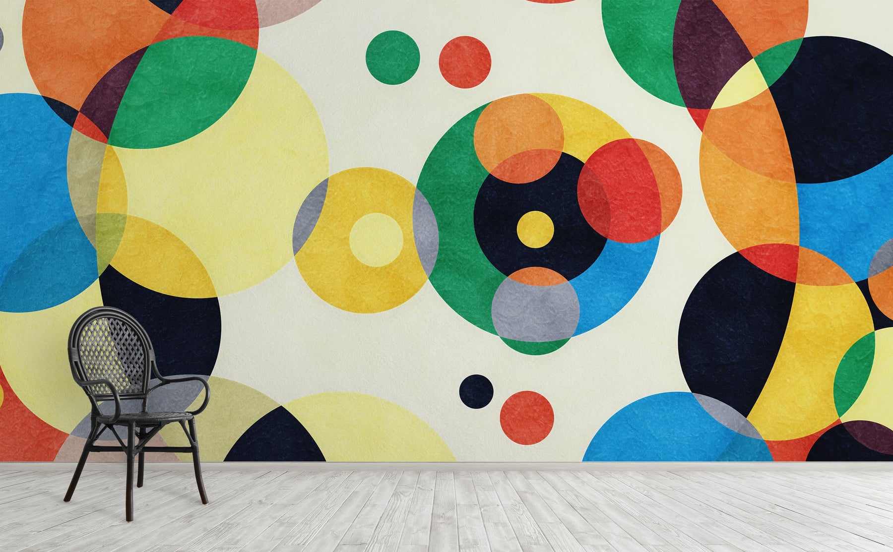 Interlocking Circles Wall Mural | Well Hidden – WallsNeedLove