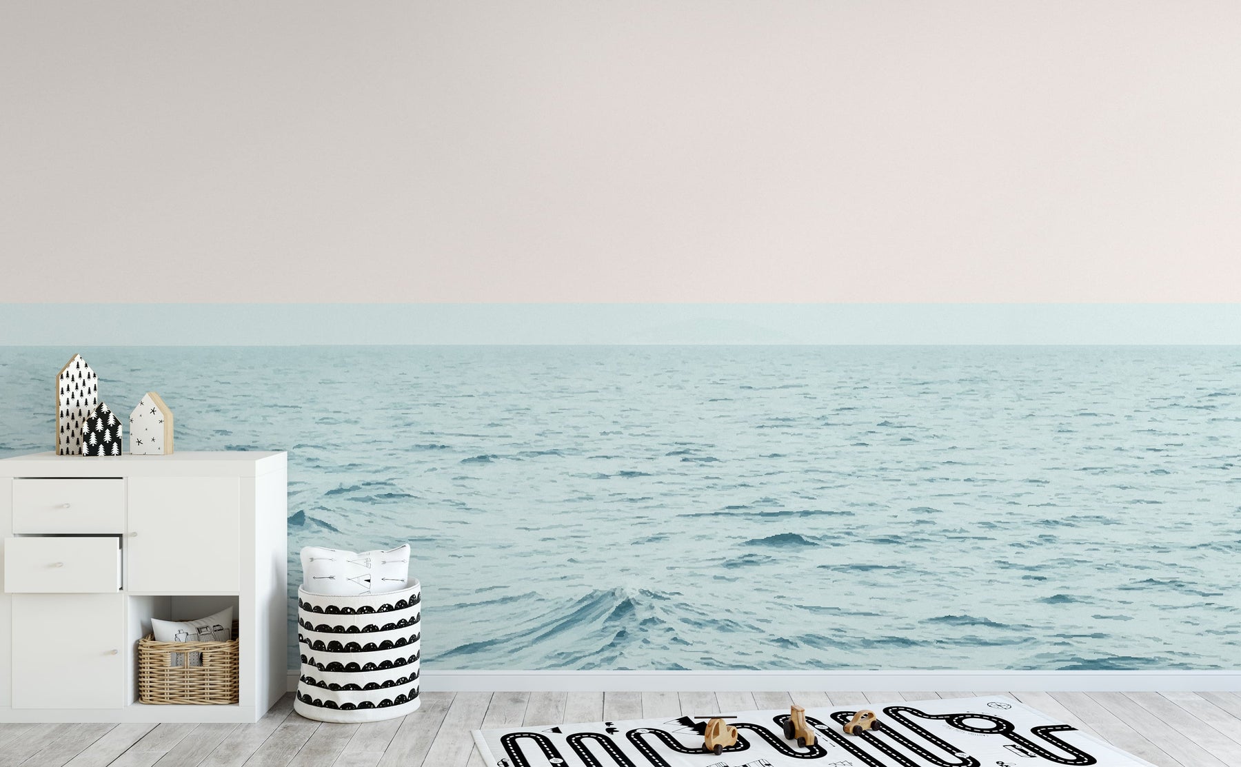 Ocean & Abstract Sky Wall Mural | Sea Breeze – WallsNeedLove