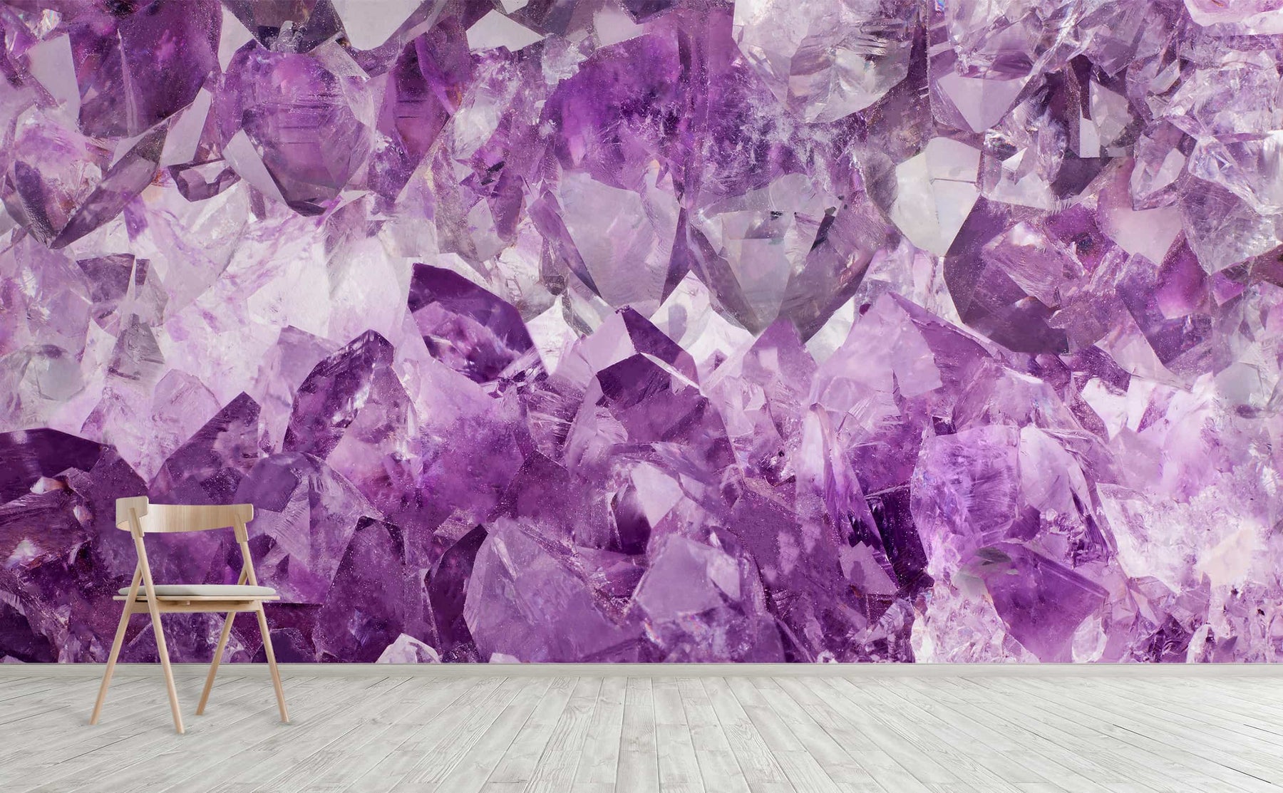 Purple amethyst crystal glam Wall Mural | Another Door Opens ...
