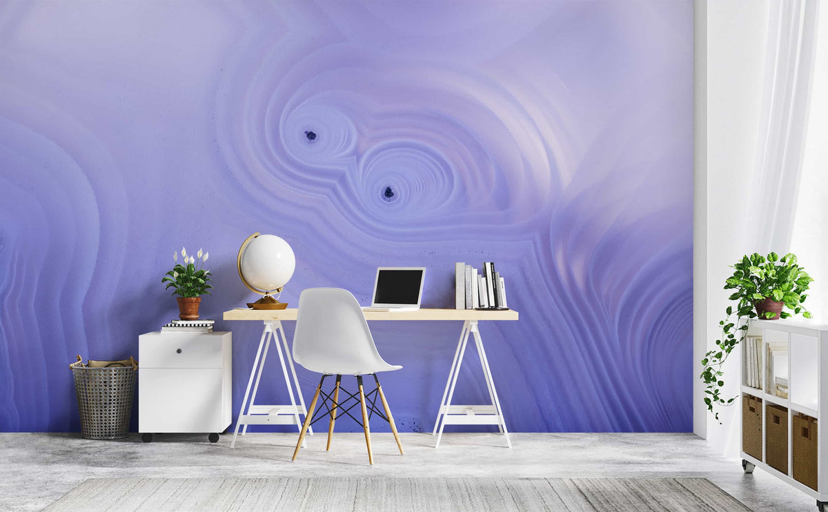 Polished lilac blue stone Wall Mural | Mystic Peace