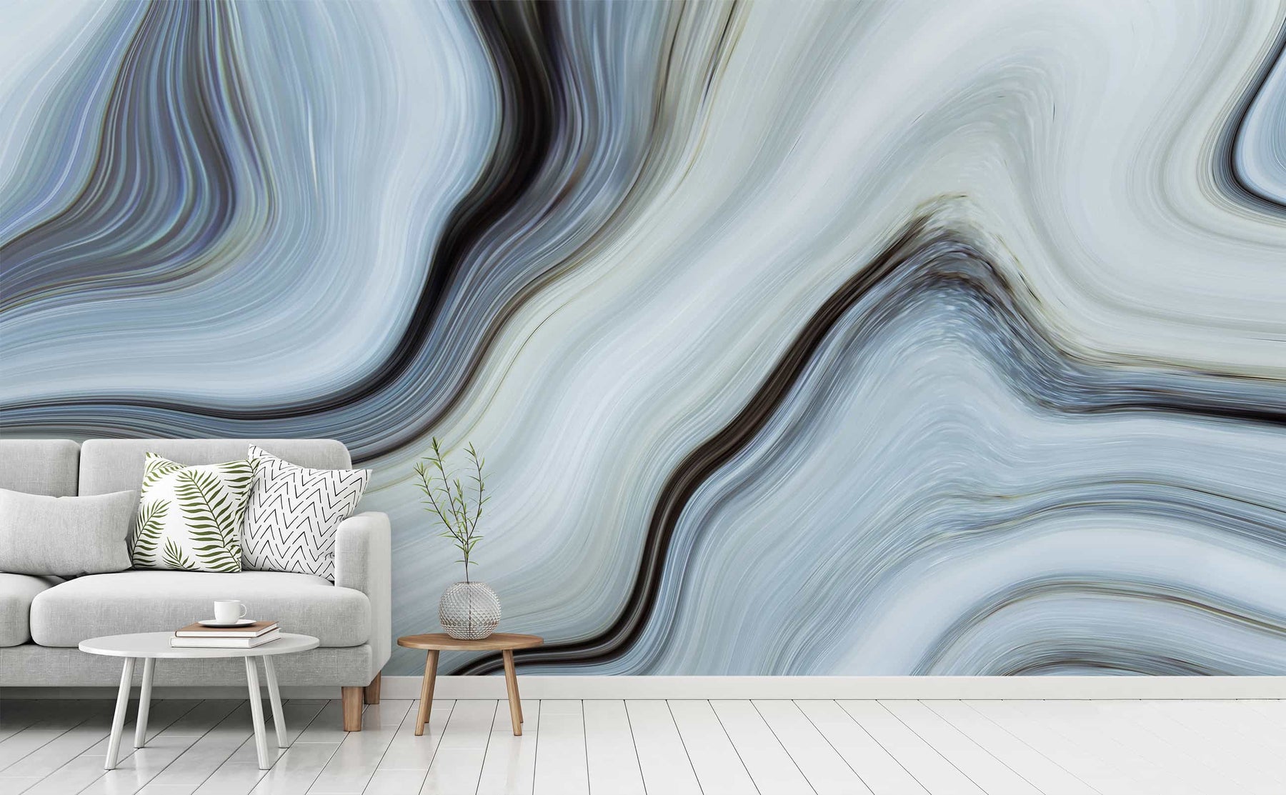 Marble texture gray abstract pattern Wall Mural | First Move ...