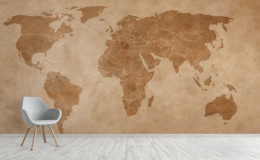 Fuel Exploration with World Maps Wall Mural Collection – WallsNeedLove