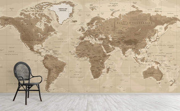 Fuel Exploration with World Maps Wall Mural Collection – WallsNeedLove