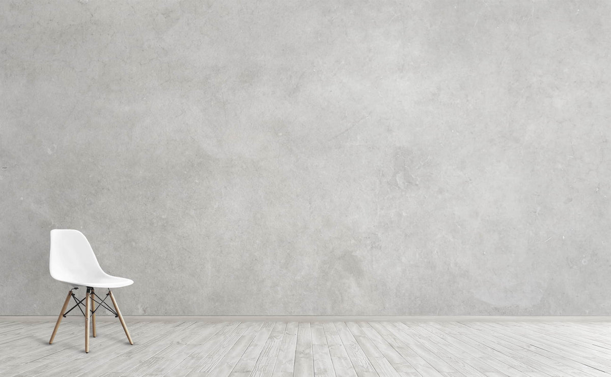 Soft Sleek Smooth Gray Cement Textured Wall Mural Wall Mural | Venus Mist