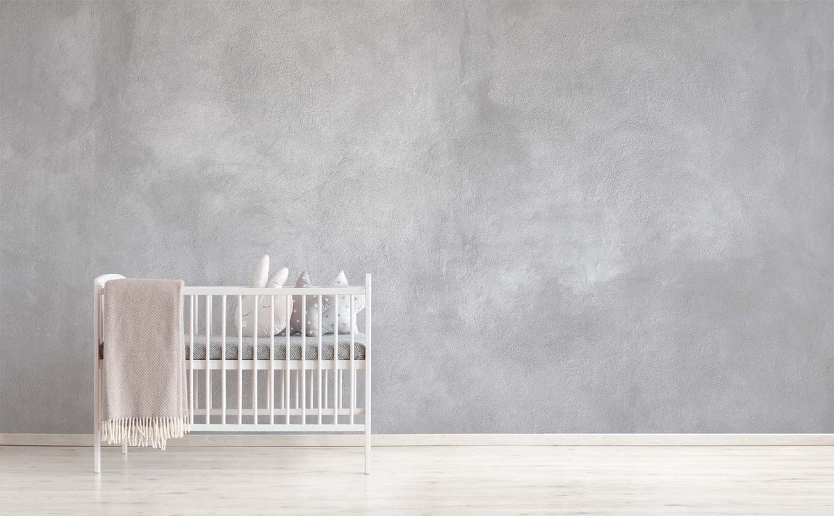 Light Gray Grain Concrete Sand Textured Wall Mural | Silver Dunes