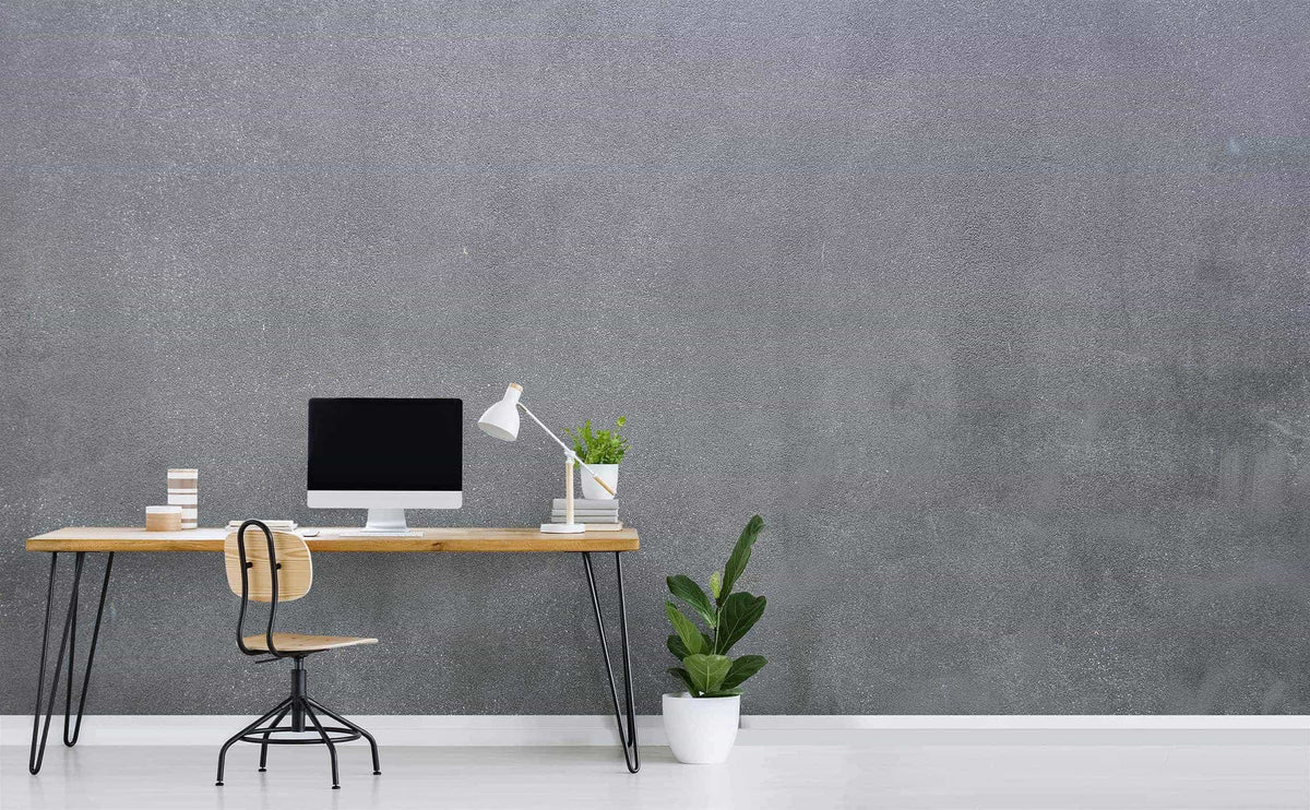 Grain Grayscale textured Concrete Wall Mural Wall Mural | Midnight Static