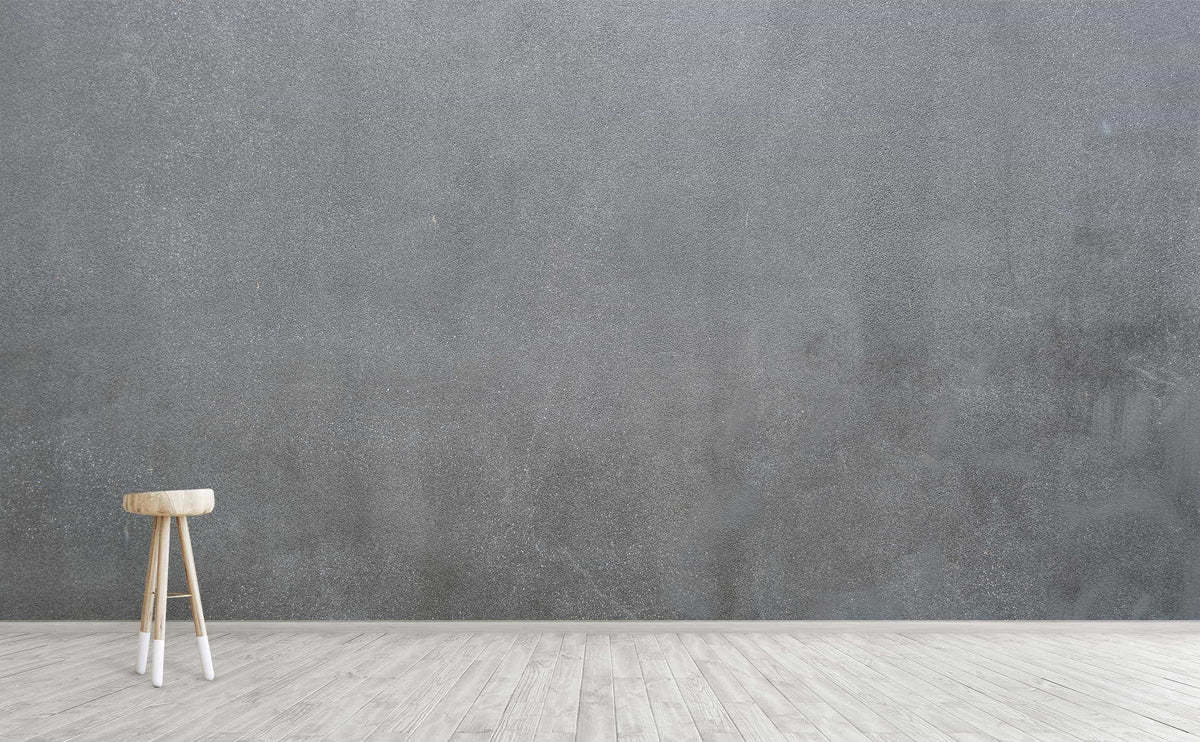 Grain Grayscale textured Concrete Wall Mural Wall Mural | Midnight Static