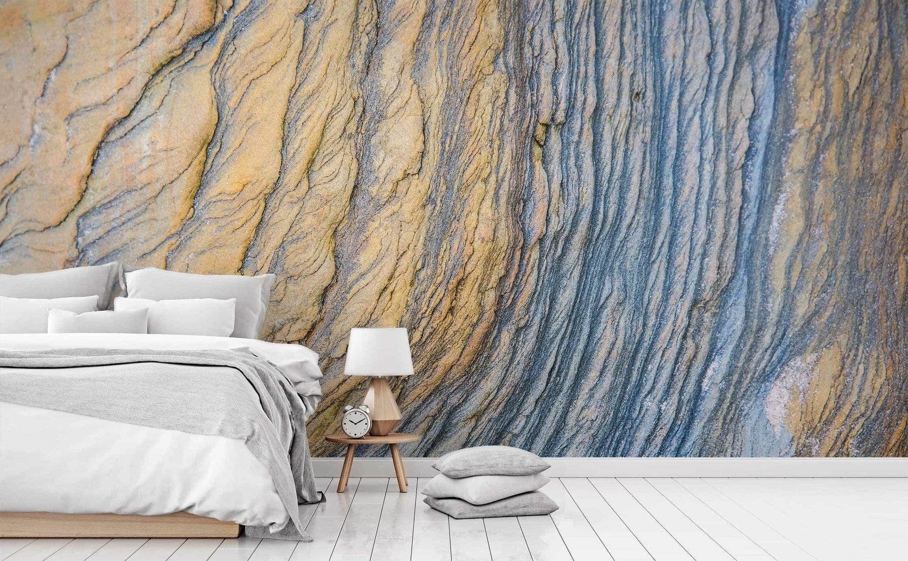 river rock wall interior