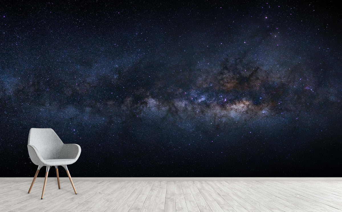 Starry night sky Milky Way panoramic Wall Mural | Final Frontier