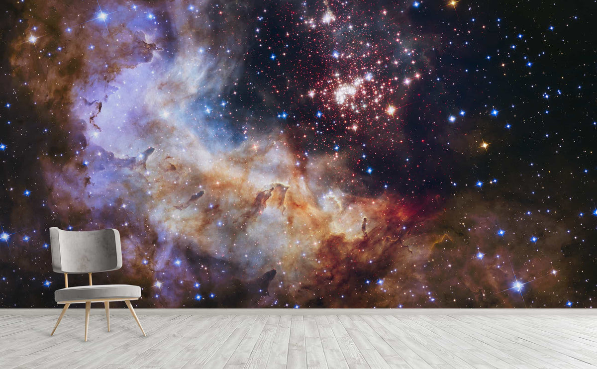 Galaxy nebula NASA Hubble image Wall Mural | Westerlund 2
