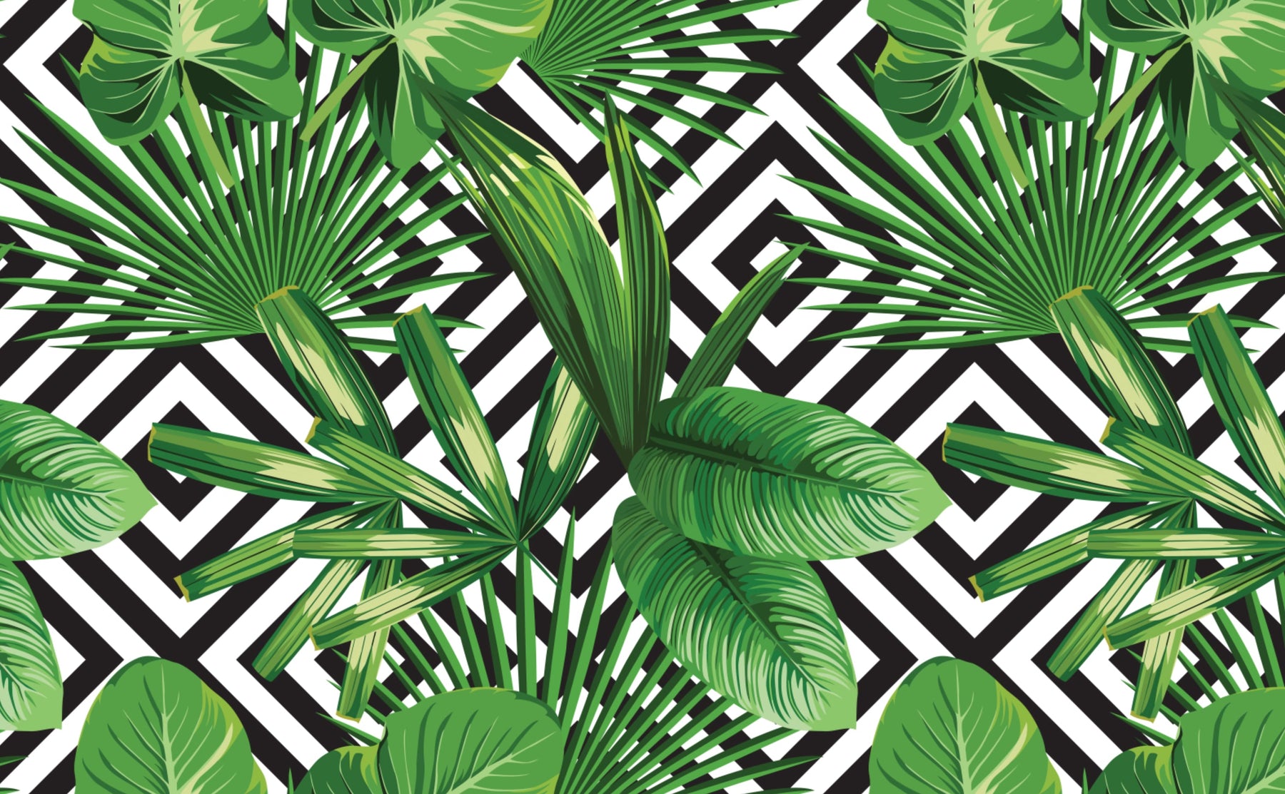 green pattern wallpaper