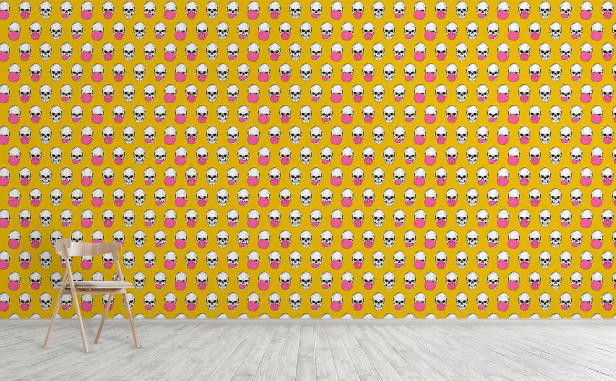 Skulls Chewing Gum Wallpaper for Walls | Be Refreshed Chew