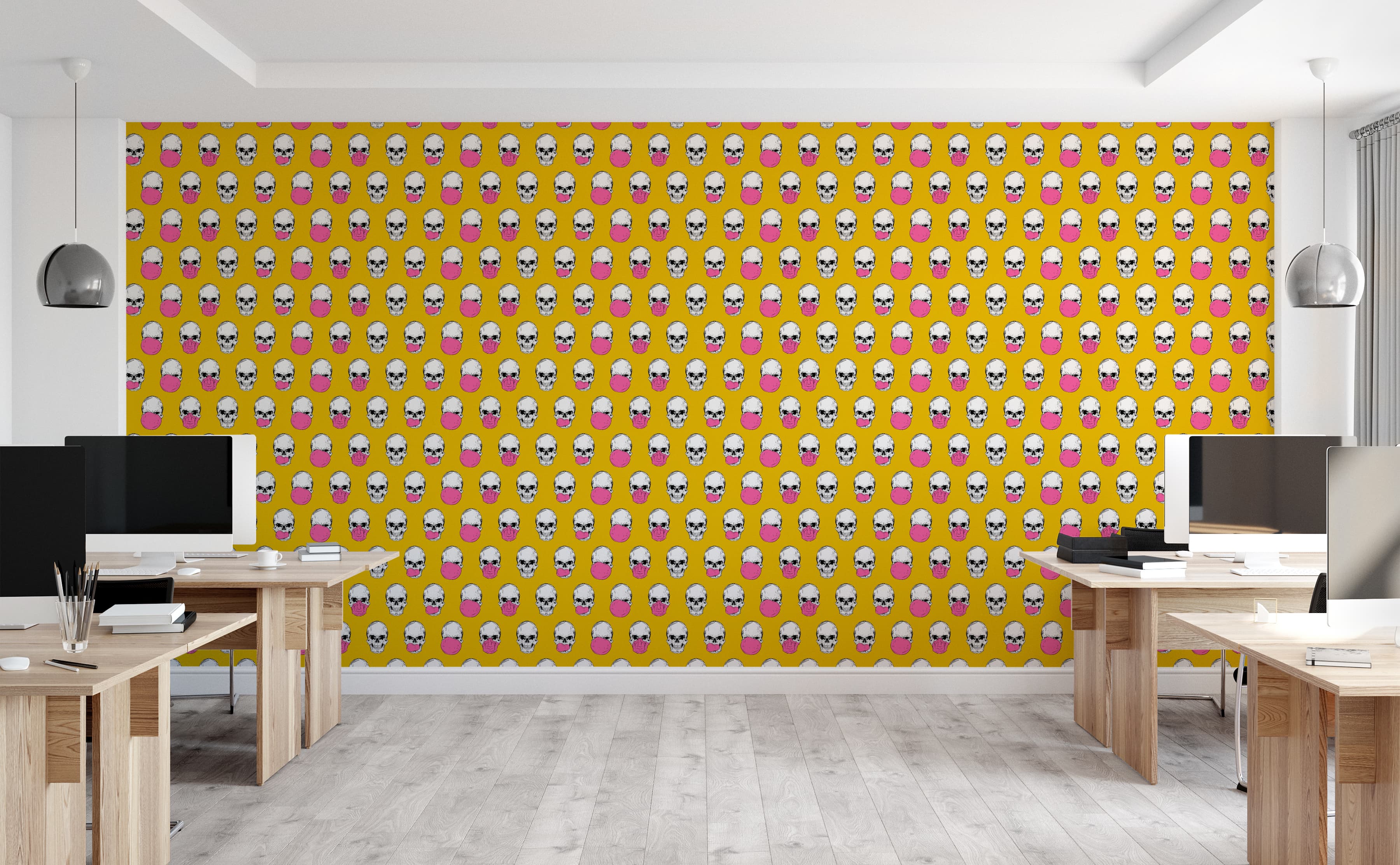 Skulls Chewing Gum Wallpaper for Walls | Be Refreshed Chew