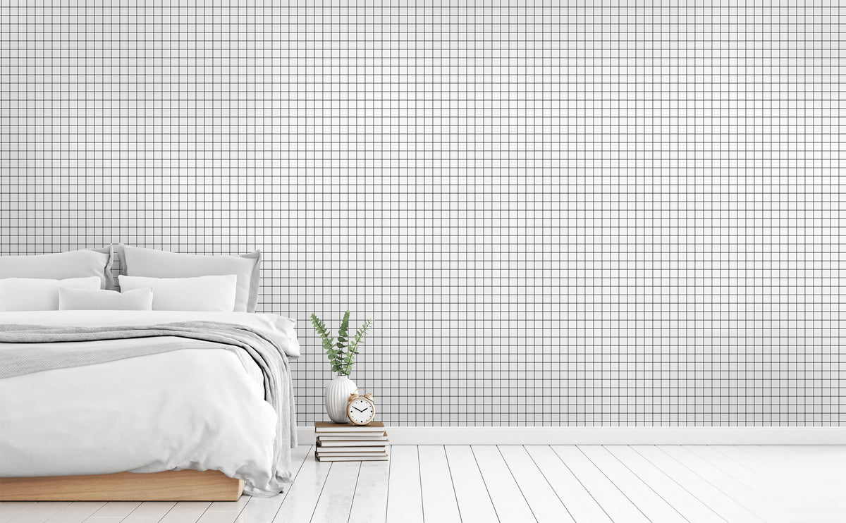 Symmetrical Grid Squares Wallpaper for Walls | Grid