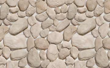 River Rock Effect Wallpaper for Walls | 3D Stone Pattern II – WallsNeedLove