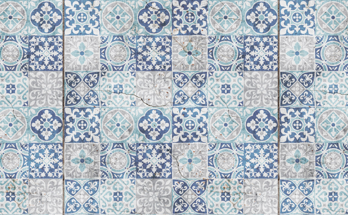 Bohemian Tile Effect Wallpaper for Walls | Tile Pattern