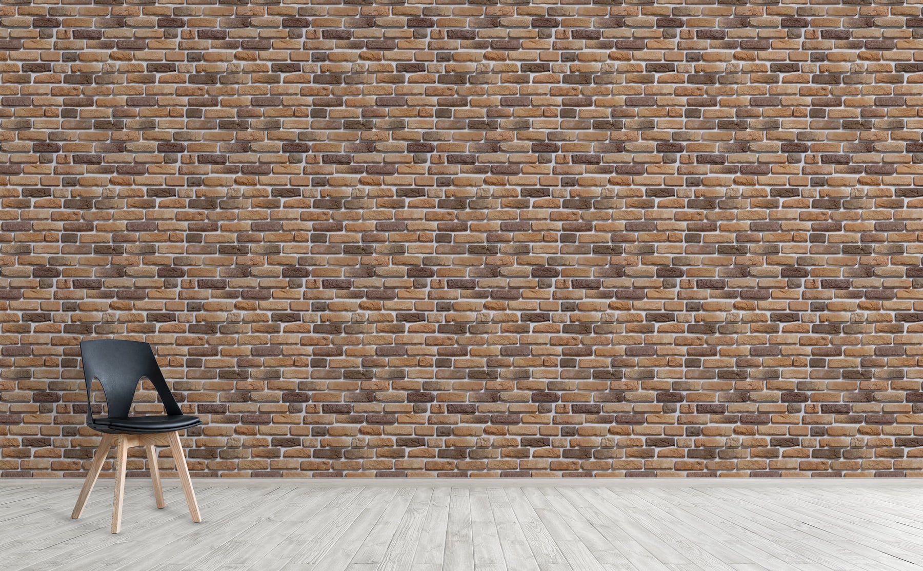 Aged Variegated Brick Wallpaper for Walls | Coffee Brick Pattern ...