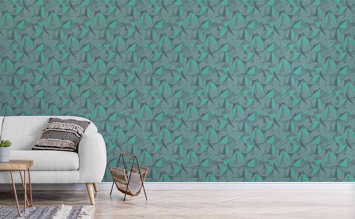 Seamless Geometric Pattern Wallpaper for Walls