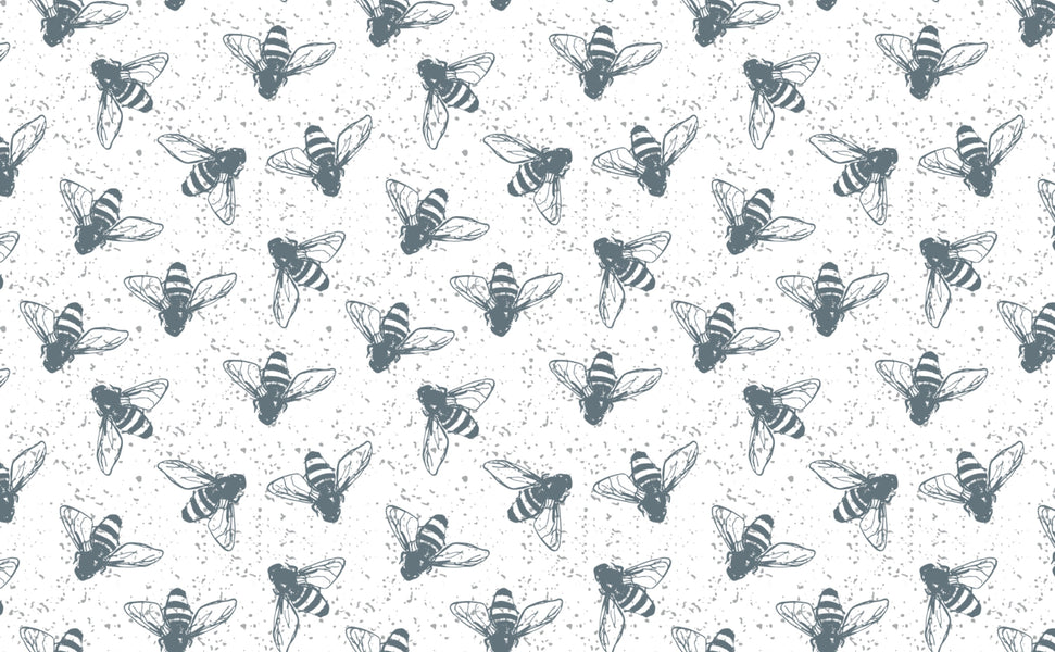 Bees Pattern Wallpaper for Walls | Grunge Bees