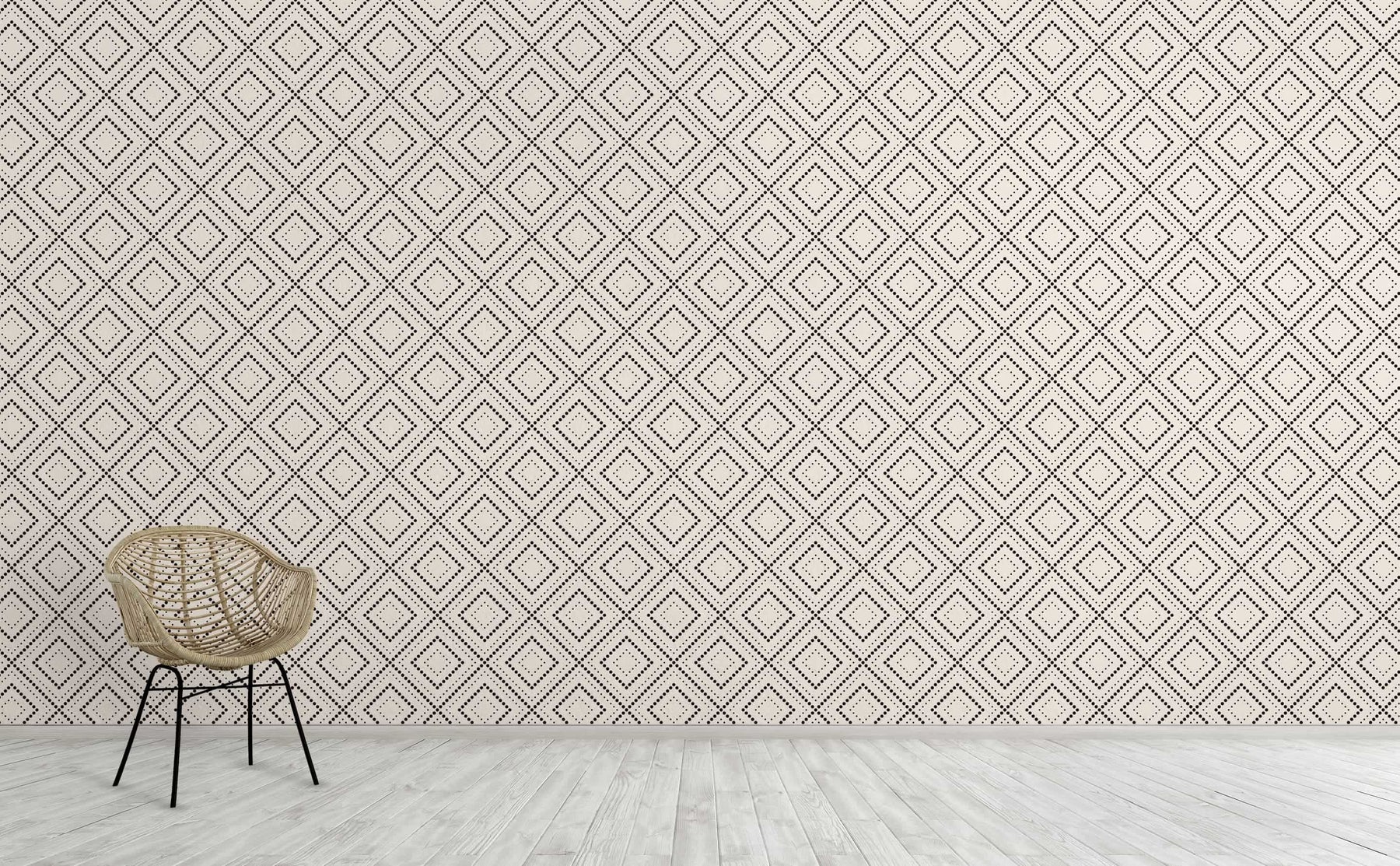 Geometric Dot Pattern Wallpaper for Walls | Pixel Diamonds – WallsNeedLove