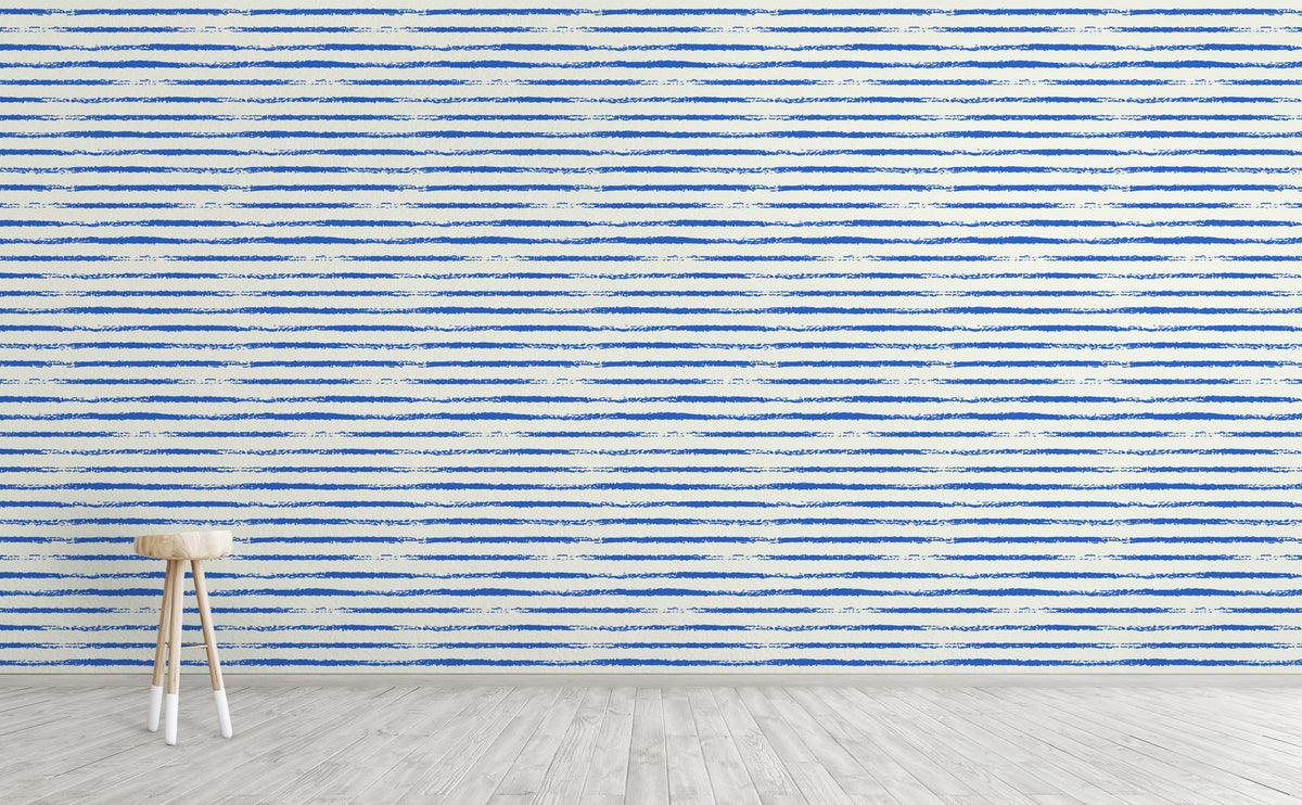 Monochromatic Rope Rows Wallpaper for Walls | Eleanor Zissou