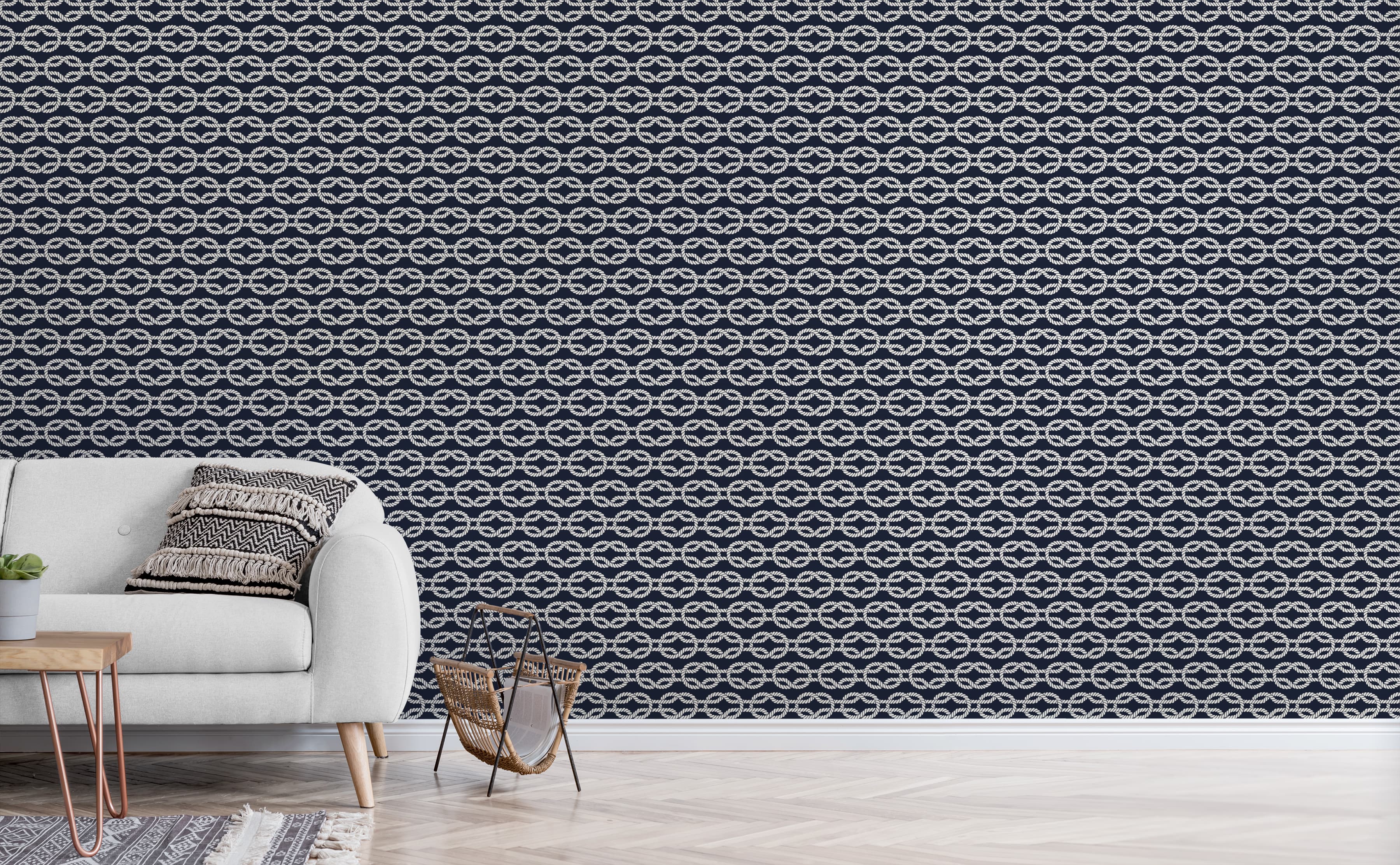 Nautical Pattern Wallpaper for Walls