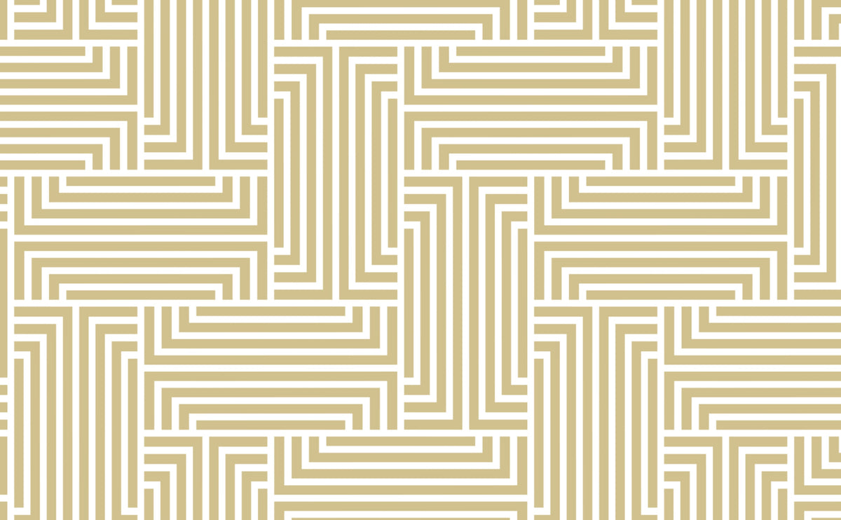 Gold Lines Maze Wallpaper for Walls | Zaragoza