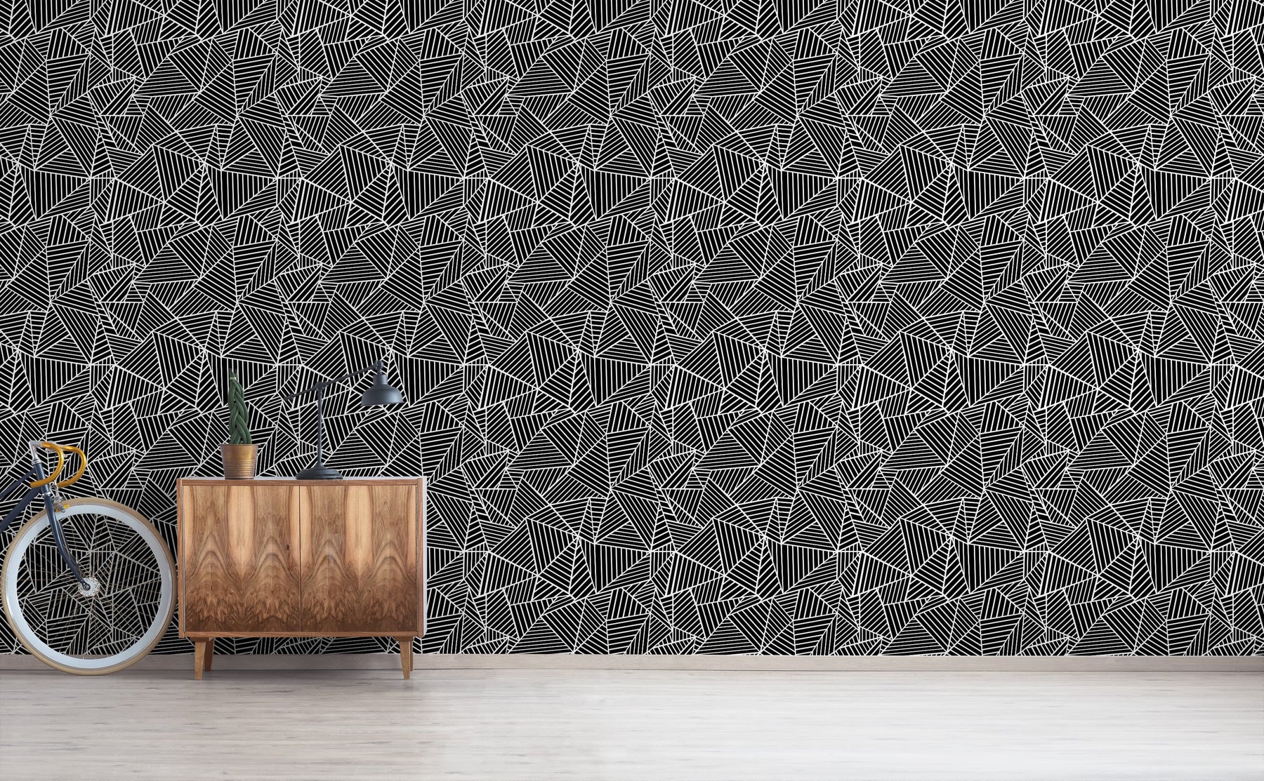 black pattern wallpaper