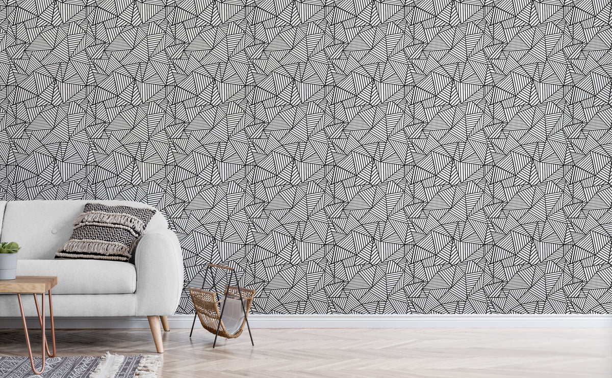 Ab Lines Geometric Wallpaper For Walls