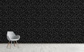 Ab Outlines Black Wallpaper for Walls – WallsNeedLove