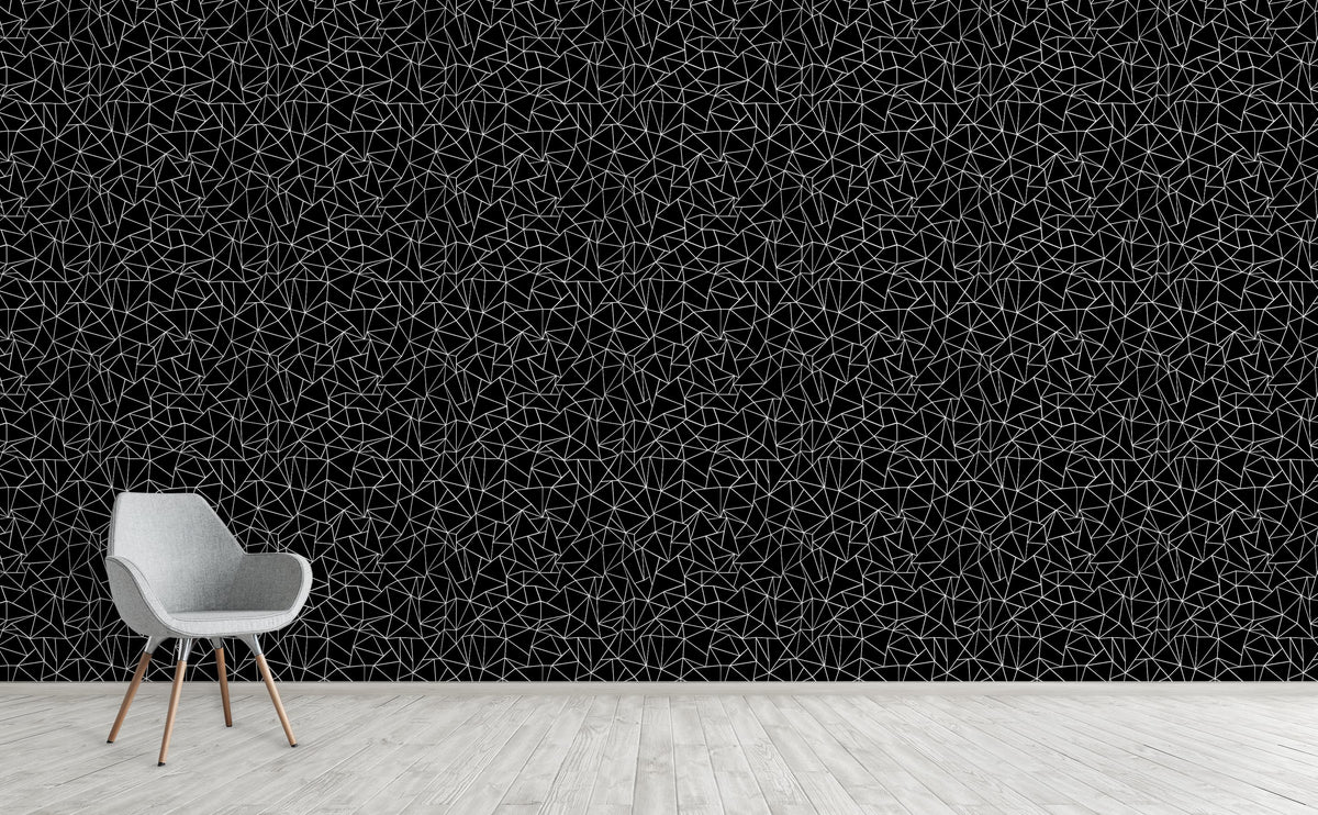Ab Outlines Black Wallpaper for Walls