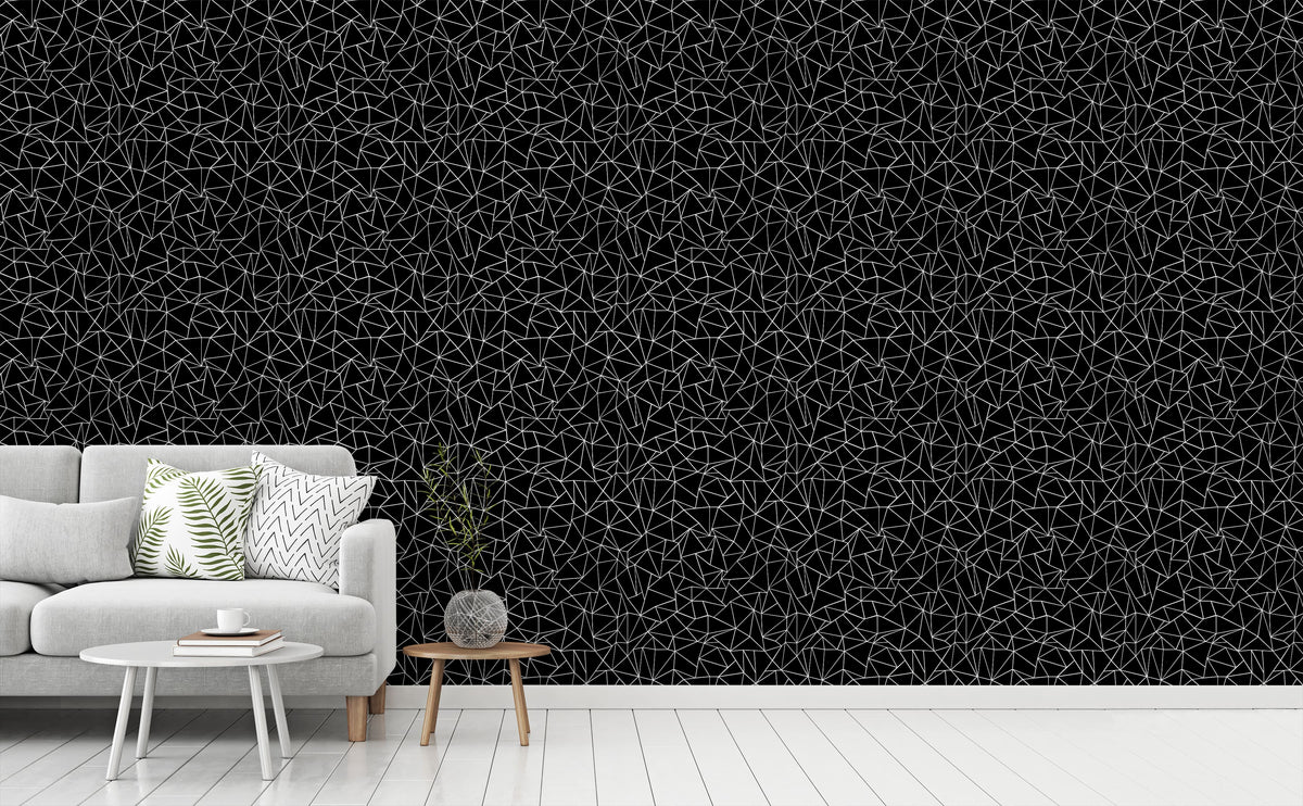 Ab Outlines Black Wallpaper for Walls