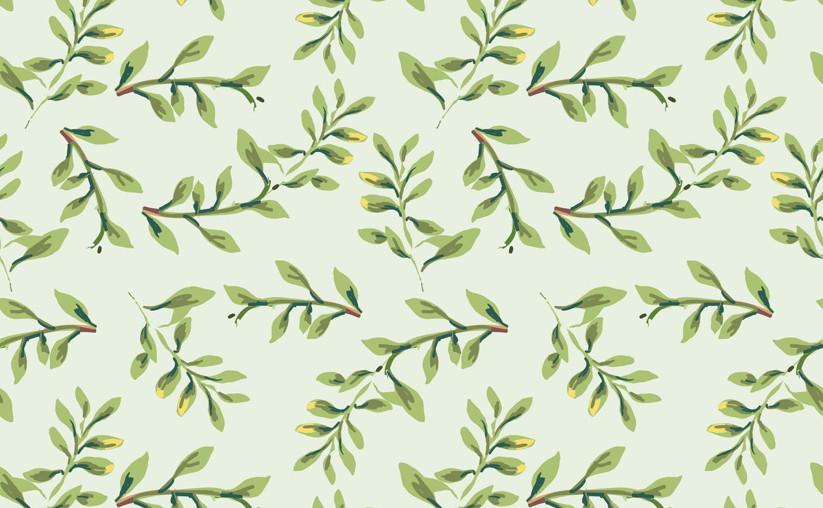 Twiggy - Sprigs Of Leaves Wallpaper | WallsNeedLove