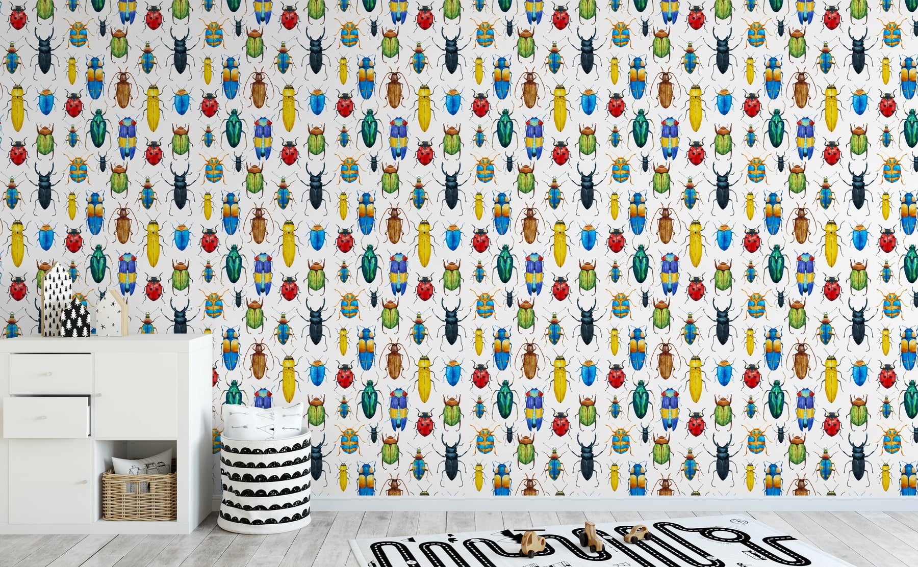 Colorful Bugs Wallpaper for Walls | Entomology – WallsNeedLove