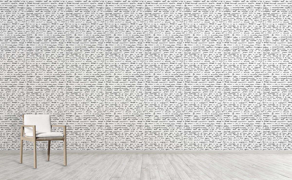 Ink Script Handwriting Wallpaper for Walls | Handwriting