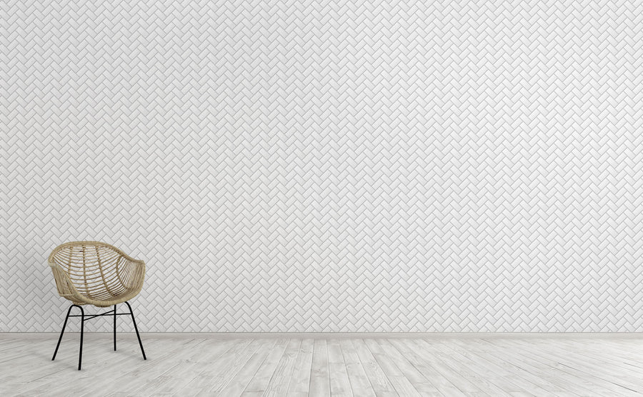 3D Gray Rectangles Wallpaper for Walls | Soho Tile – WallsNeedLove