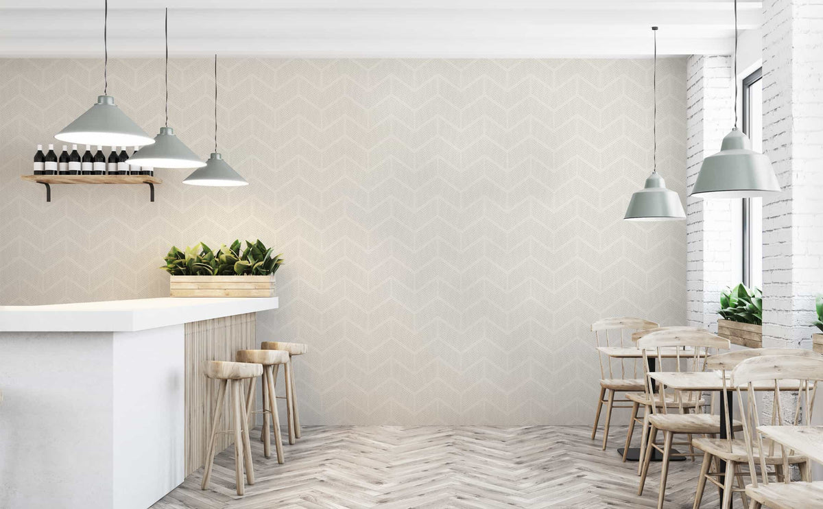 Modern sophisticated chevron Pattern Wallpaper for Walls | East Village